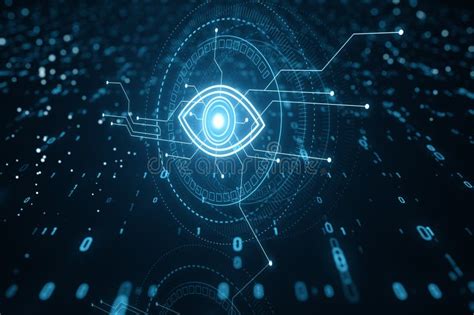 Cyber Spy Technology Hologram Virtual Eye Of Internet Control Surveillance And Digital