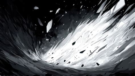 A Dynamic Abstract Representation Of An Explosive Wave Of Energy And Movement Stock Illustration