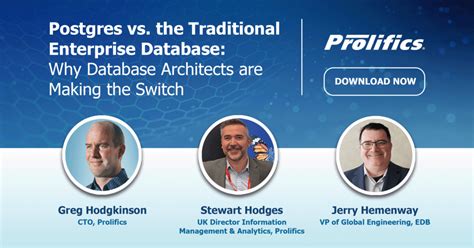 Postgres Vs Traditional Enterprise Database Webinar