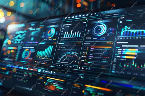 premium photo advanced data analysis dashboard with multiple charts
