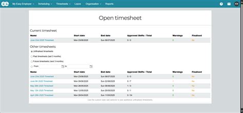 Timesheet V1 And V2 Timesheet Periods Not Automatically Creating Unresolved Easyemployer