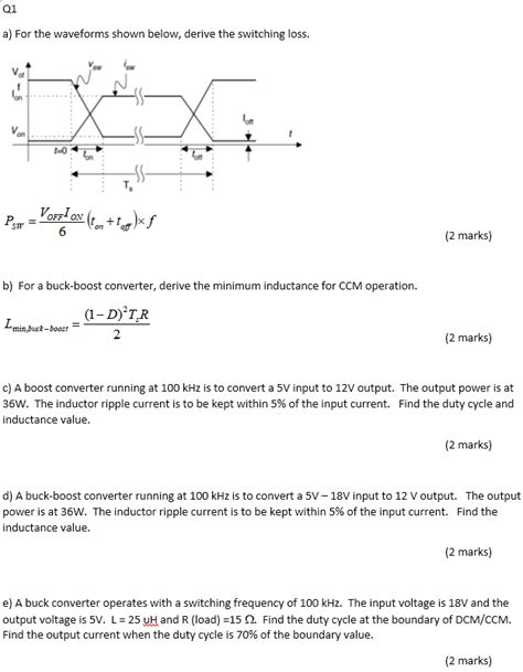 solved q1 a for the waveforms shown below derive the