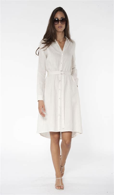 Just Stunning This White Linen Shirt Dress 120 Lino