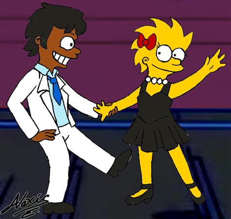 Ace Armington And Lisa Simpson Dancing By Dragon222 On Deviantart