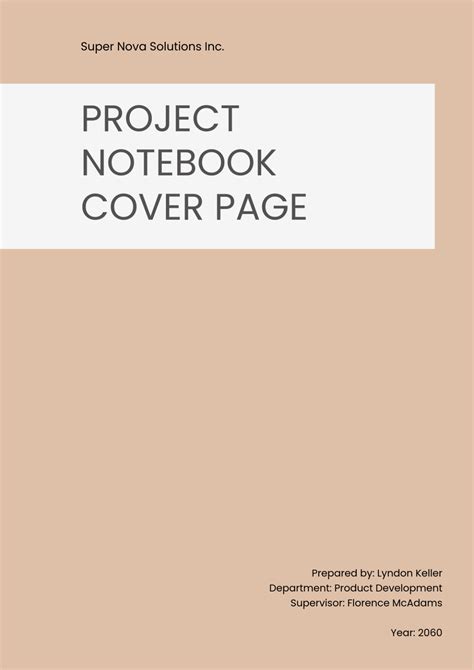 Free Notebook Cover Page Templates To Edit Online