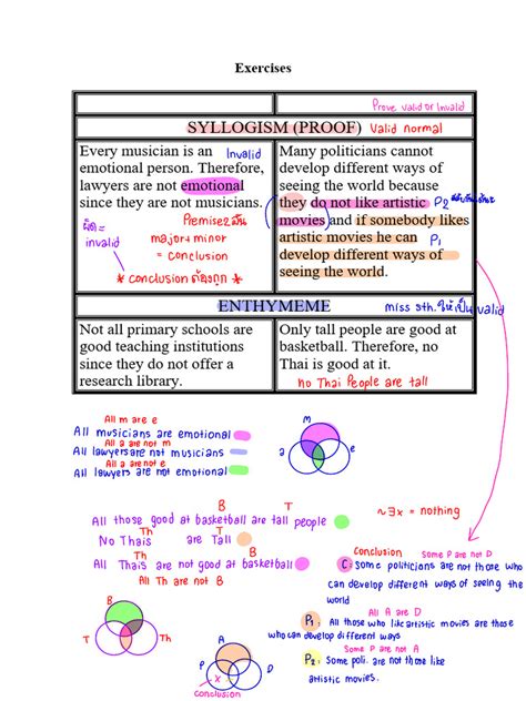 Syllogism Proof Exercises Pdf Epistemology Logic