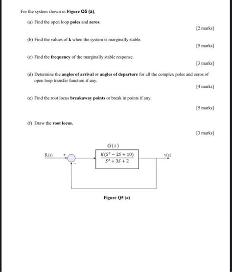 solved for the system shown in figure q5 a a find the