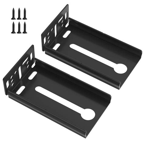 Lontan Rear Mounting Brackets For Drawer Slide 10 Pairs Black Cabinet Drawer