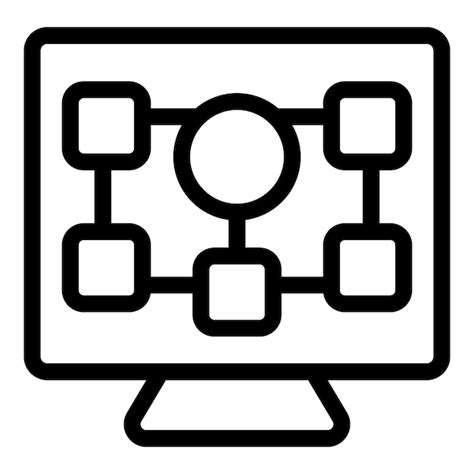 Premium Vector Smart Monitor Icon Outline Vector Internet Game Camera Digital