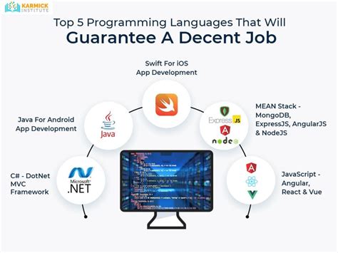 Top 5 Programming Languages That Will Guarantee A Decent Job Karmick Institute