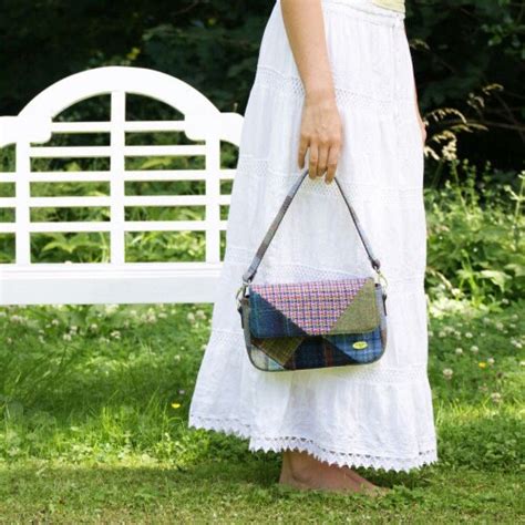 Glen Appin Harris Tweed Clunie Patchwork Shoulder Bag Maggna
