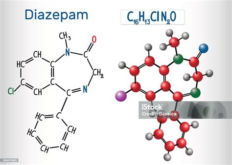 Phân Tử Diazepam Công Thức Và Mô Hình Hóa Học Cấu Trúc Thuốc Thuộc Nhóm