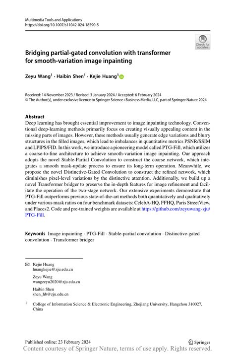Bridging Partial Gated Convolution With Transformer For Smooth