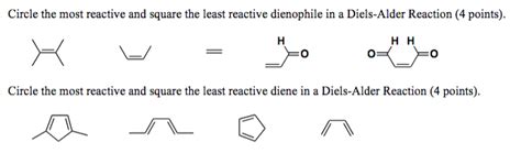 Solved Circle The Most Reactive And Square The Least Chegg