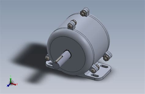 简化电动机 solidworks 2021 模型图纸下载 懒石网
