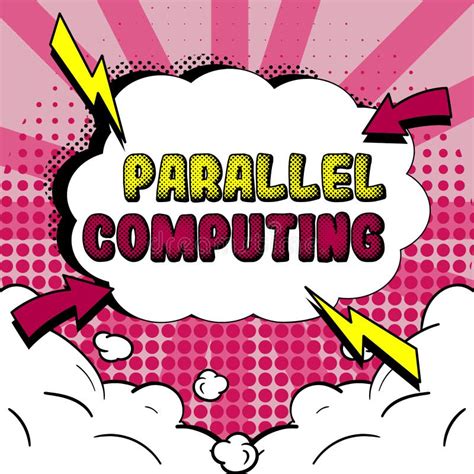 text sign showing parallel computing business approach simultaneous