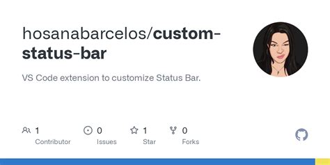 GitHub Hosanabarcelos Custom Status Bar VS Code Extension To Customize Status Bar
