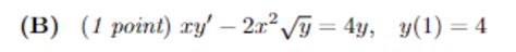 Solved For This Differential Equation IVP I Think I Can Use Chegg Com