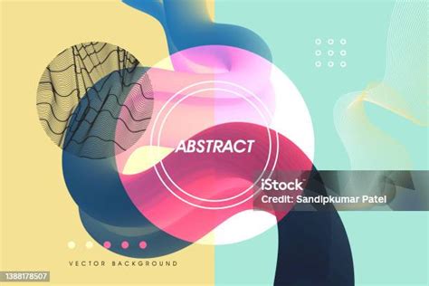 트렌디한 추상적인 배경입니다 기하학적 형태와 스플래쉬의 구성 다중 색상에 대한 스톡 벡터 아트 및 기타 이미지 다중 색상 질감 배경 주제 Istock
