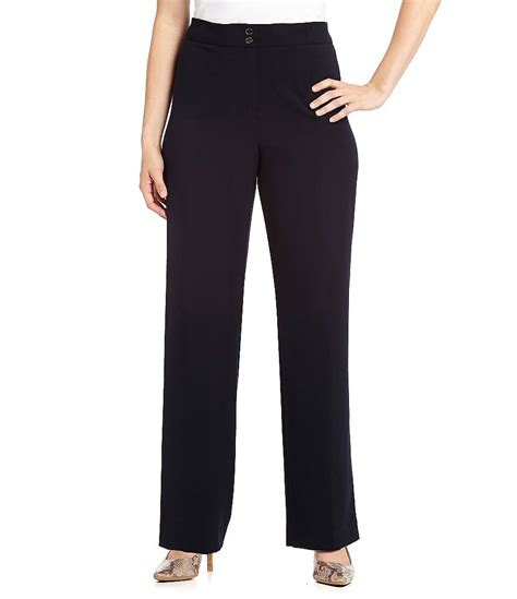 Calvin Klein Plus Size Traditional Fit Tapered Leg Pants Dillards