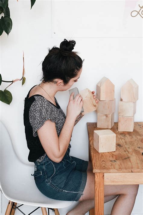 DIY How To Make House Building Blocks By Stocksy Contributor Pink House Organics Stocksy