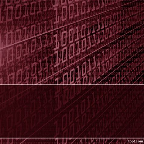 binary code background it and cybersecurity powerpoint template