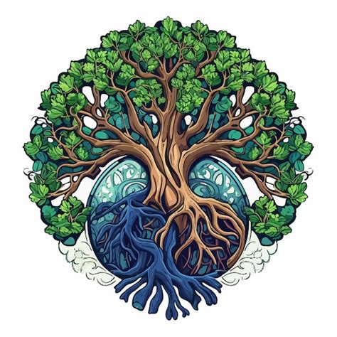 Premium Vector Life Tree In Circle Logo