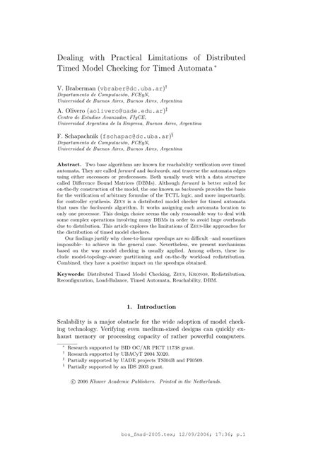pdf dealing with practical limitations of distributed timed model