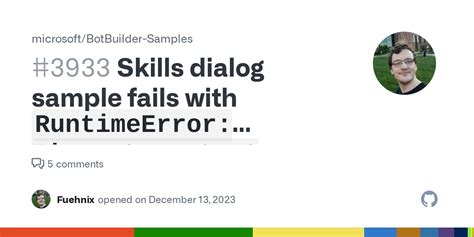 skills dialog sample fails with `runtimeerror timeout context manager