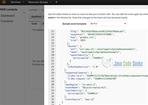 Tutorial How To Use Aws Lambda With S3 For Real Time Data Processing Java Code Geeks