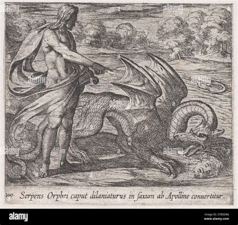 plate 100 apollo killing the serpent attacking opheus s head serpens