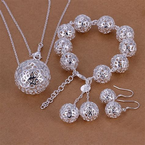 Fine 925 Sterling Silver Wedding Women Jewelry Exquisite Hollow