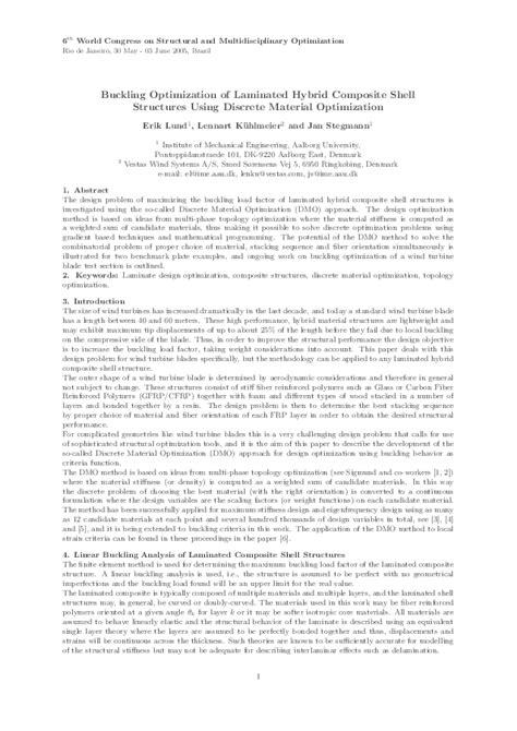 Pdf 6th World Congress On Structural And Multidisciplinary