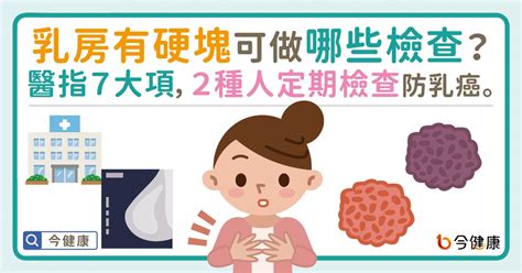 乳房有硬塊可做哪些檢查？醫指7大項，2種人定期檢查防乳癌。