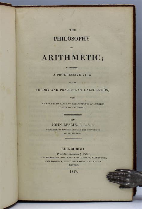 Philosophy Of Arithmetic Exhibiting A Progressive View Of The Theory And Practice Of