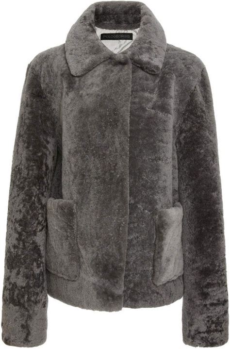 Pologeorgis The Matilda Patch Pocket Shearling Jacket Shearling