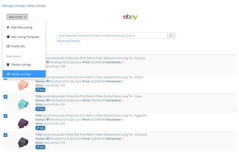 Merge Your Listings To Group Variations