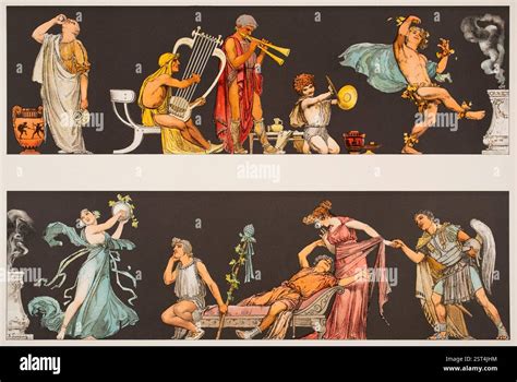 Römischer Fries Roman Frieze Decorative Figurative Panel Designs By