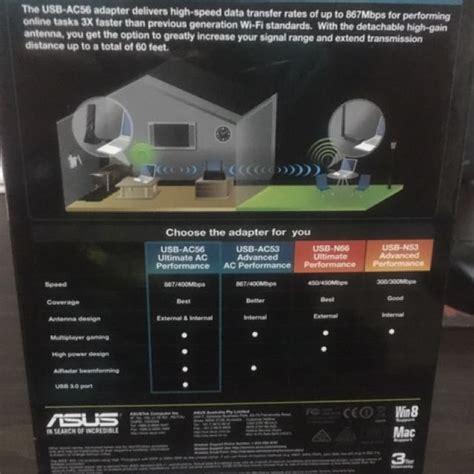 Asus Wireless Adapter Computers Tech Parts Accessories Cables Adaptors On Carousell