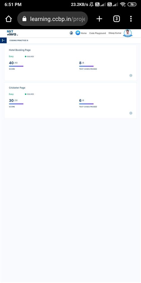 dileep kumar nagam on linkedin nxtwave ccbp consistency html css