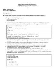 Module Checkpoint Docx ENGG Computer Programming II COMP Programming