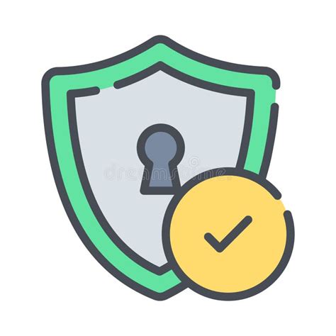 Security Lock Protection And Security Vector Icons Set Cyber Computer Network Business Data