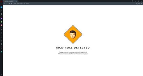 Rick Roll Protection Extension Opera Add Ons