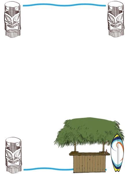 5 Great Hawaiian Borders For Free Download Templates To Use For