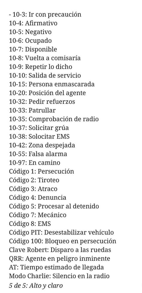 Códigos De La Lspd Rherradurarp