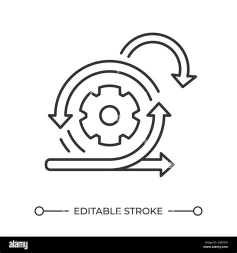 Agile Development Linear Icon Stock Vector Image And Art Alamy