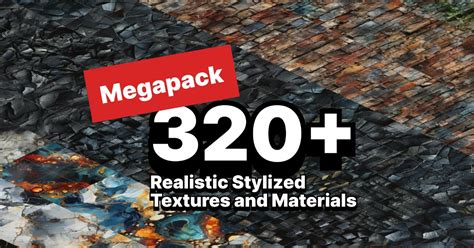 320 Realistic Stylized Natural Textures Stone And Minerals Materials