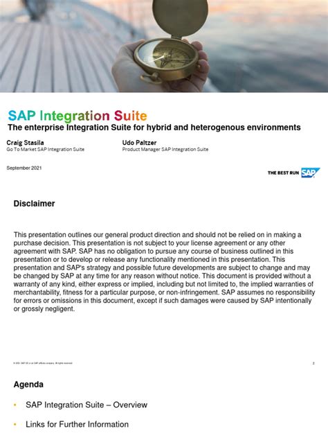 Sap Integration Suite Overview 202109 Pdf