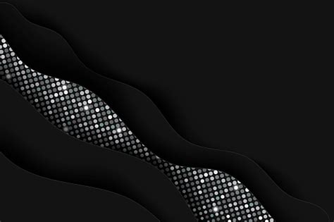 종이 예술 만화 추상 파도 휴일 종이 배경 현대 종이 접기 디자인 서식 파일입니다 벡터 일러스트입니다 빛나는 은색 하프톤 도트