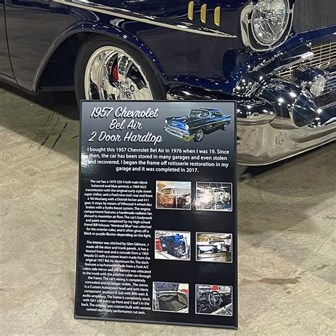Car Show Boards Custom Designed For Your Vehicle
